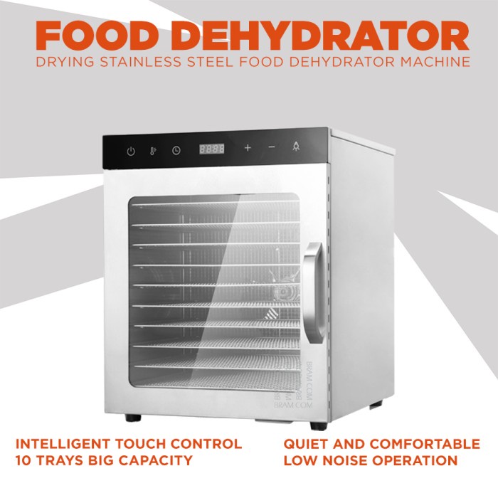 Jual Drying Stainless Steel Food Dehydrator Machine 10 Trays (oven ...