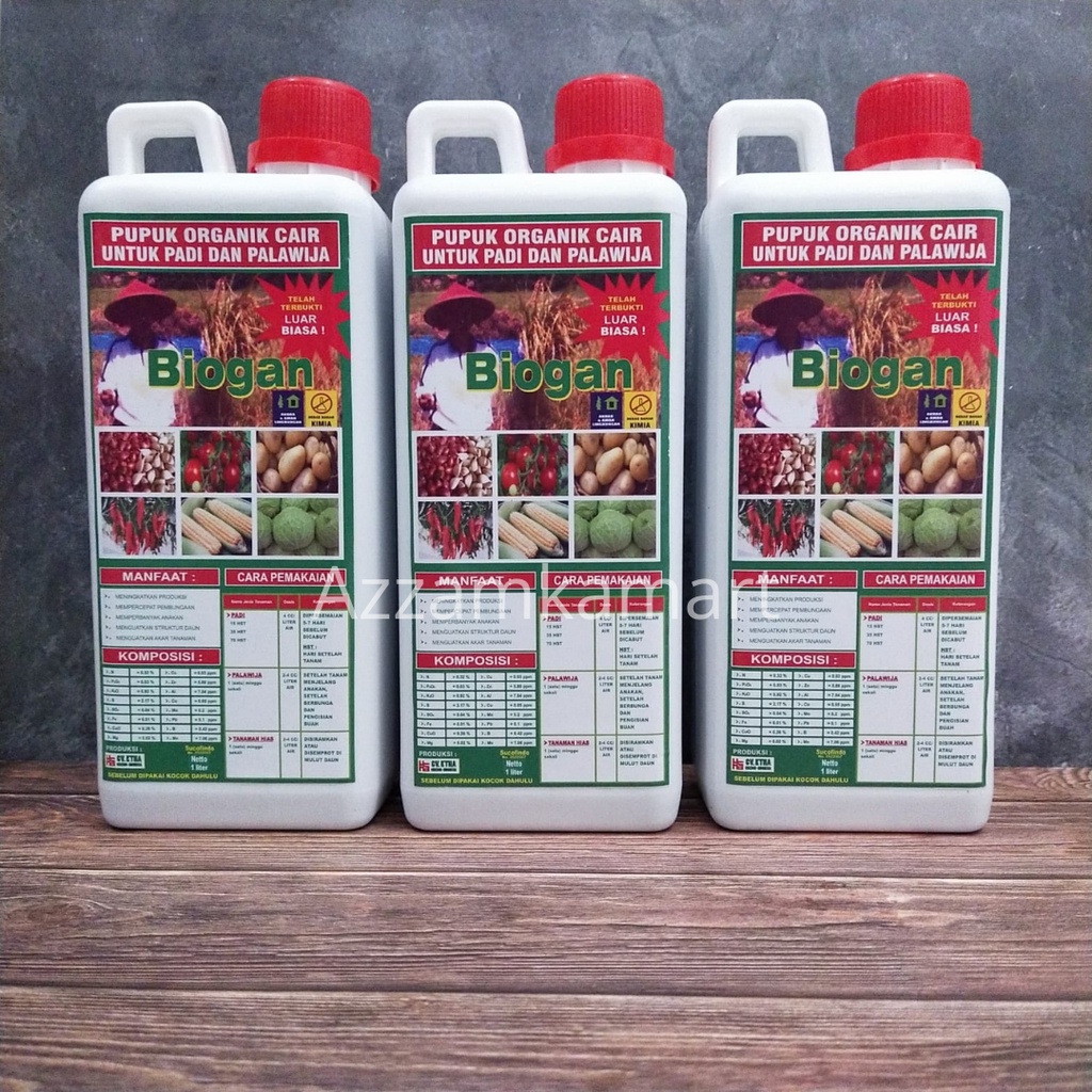 Jual PUPUK ORGANIK CAIR POC BIOGAN UNTUK PUPUK PADI TANAMAN PALAWIJA SAYURAN BAWANG JAGUNG ...