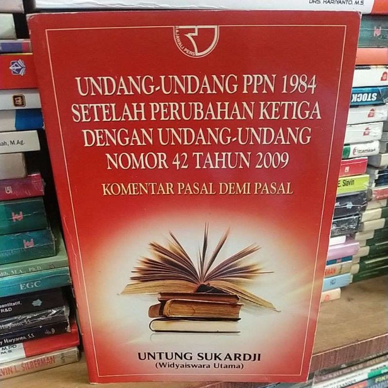 Jual Buku UU PPN 1984 setelah perubahan ketiga dengan UU nomor 42 tahun 2009 komentar pasal demi ...