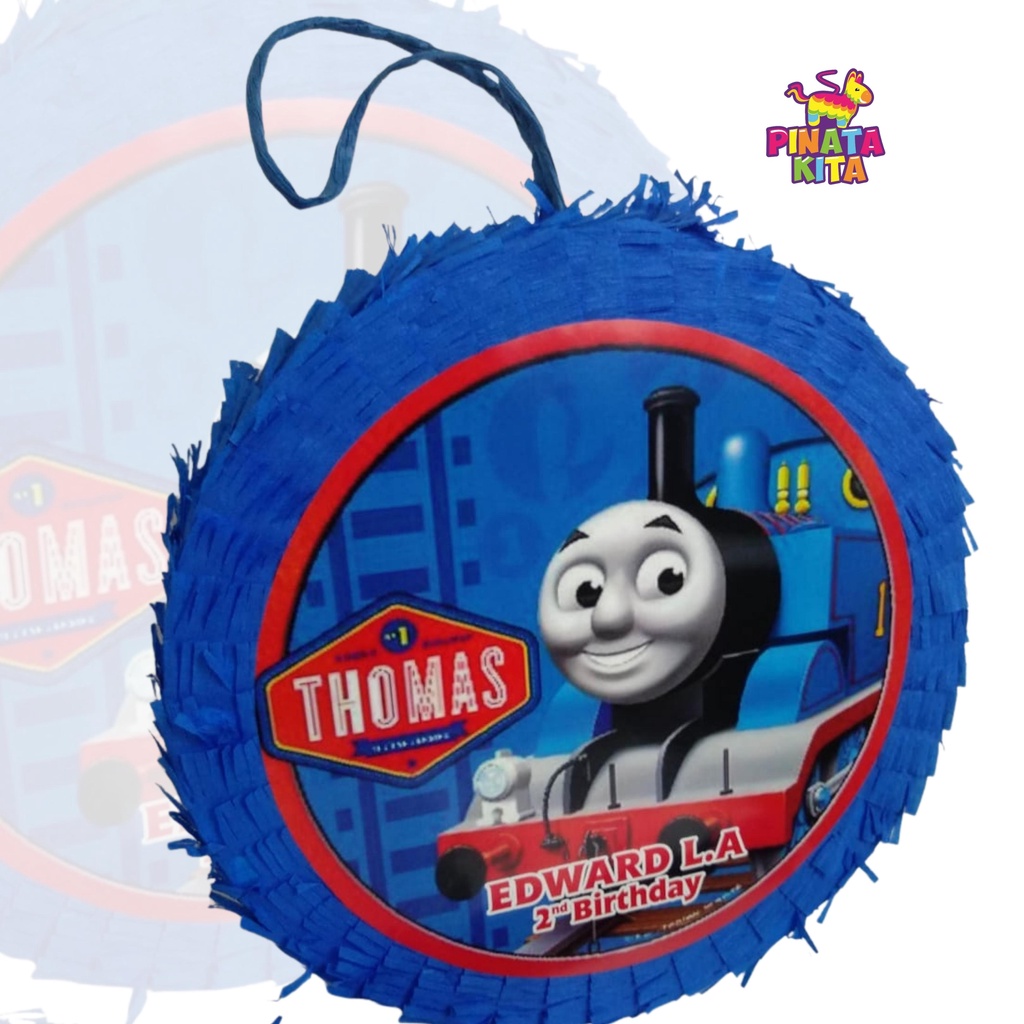 Jual Pinata bulat thomas / Pinata kereta thomas /pinata tabung thomas ...