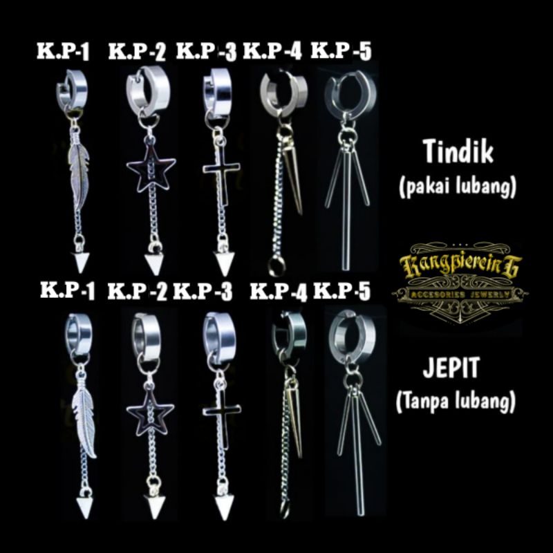 Jual ANTING BTS KOREA GANTUNG TERBARU TINDIK DAN JEPIT 100% STAINLESS ...