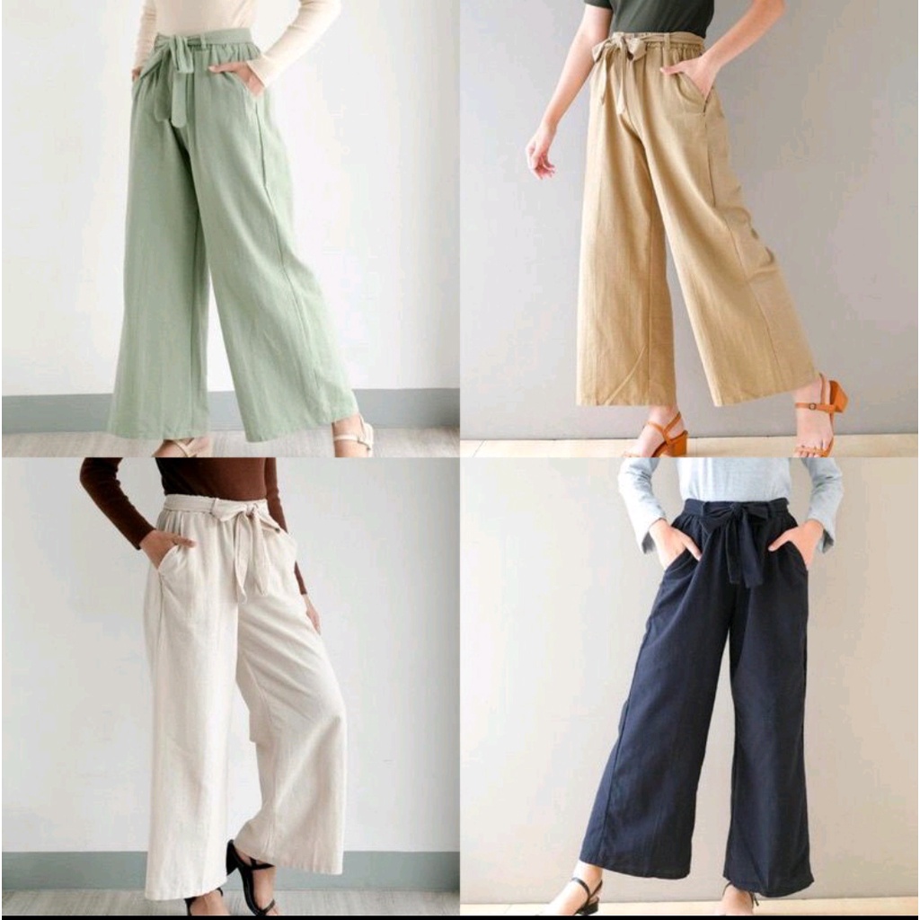 Jual KULOT LINEN/KULOT KOREA STYLE | Shopee Indonesia