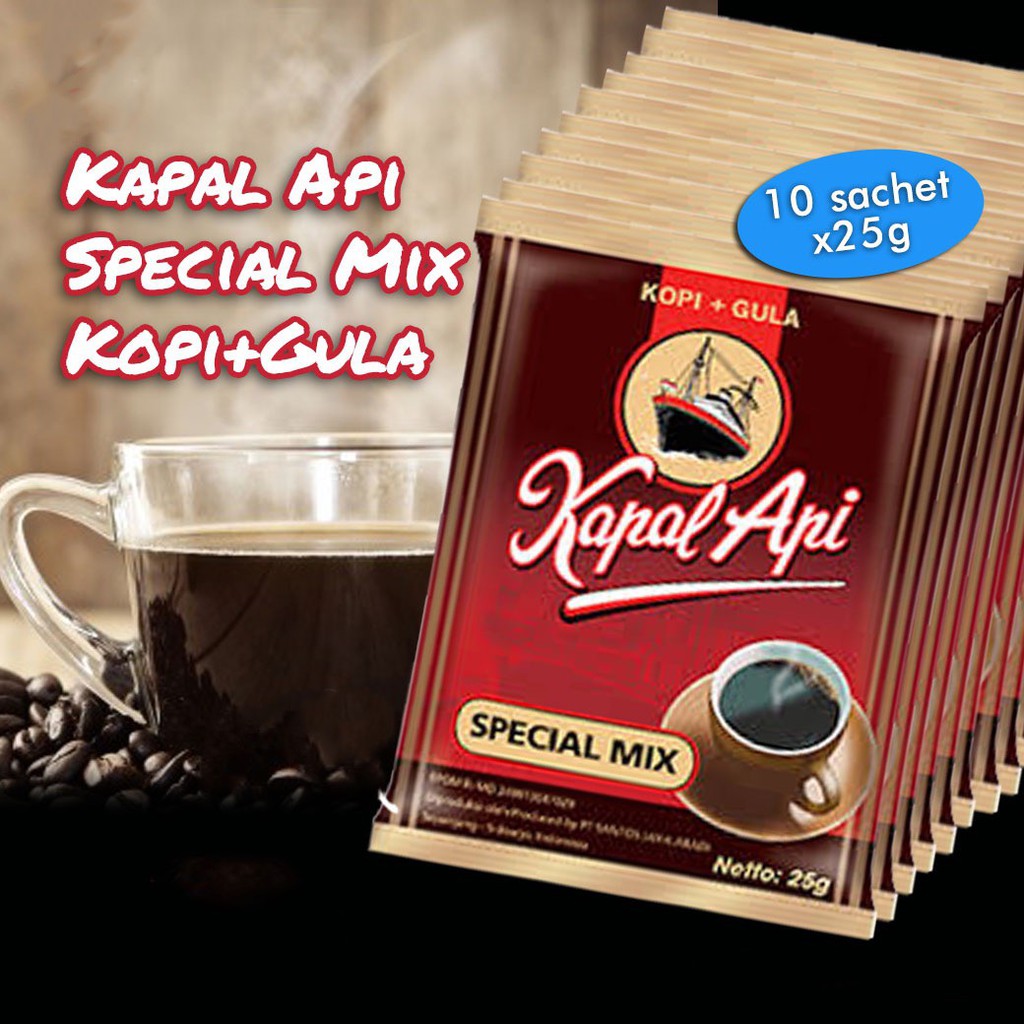 Jual Kopi KAPAL API Special MIX 25GR isi 10 SACHET | Shopee Indonesia