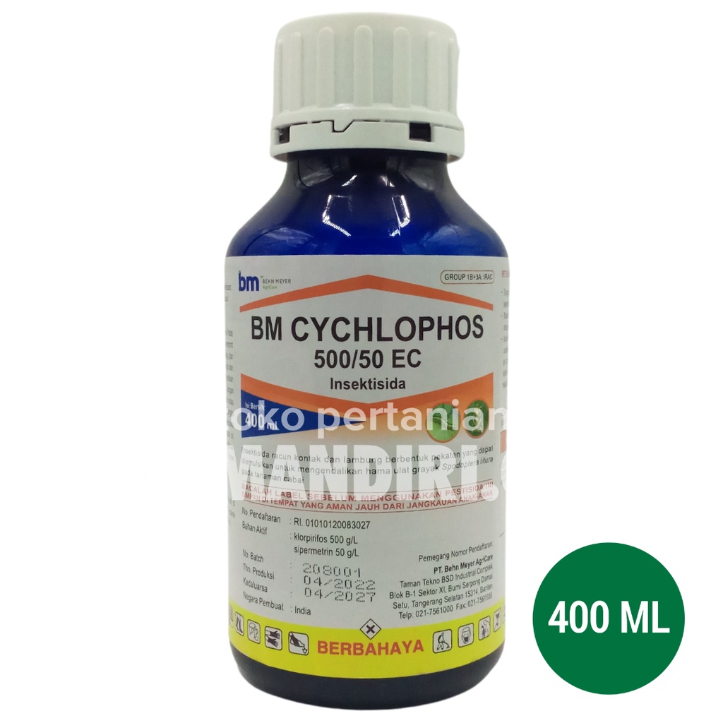 Jual Insektisida Ulat Grayak BM Cychlophos 500/50 EC @400 ml | Shopee Indonesia