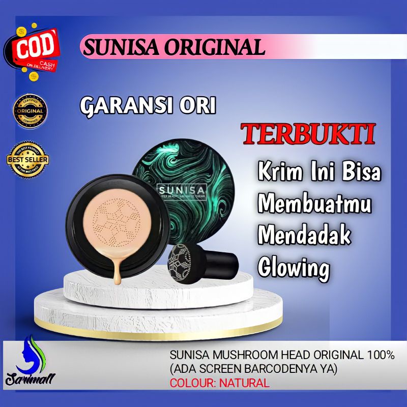 Jual Bedak sunisa original anti air asli 100% / bedak anisa / Bedak ...
