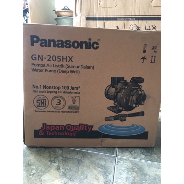 Jual Pompa Air Listrik Sumur Dalam Panasonic GN-205HX Semi Jet Pump / GN205 GN 205 HX | Shopee ...