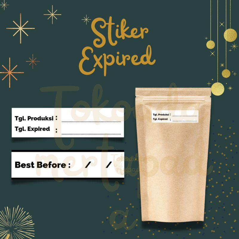 Jual Isi 522 pcs STIKER EXPIRED KEMASAN MAKANAN SNACK KADALUARSA ...