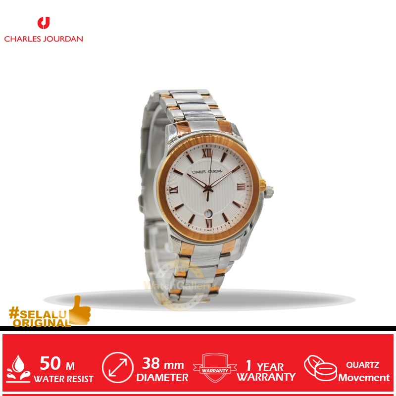 Jual Jam Tangan Analog Man Charles Jourdan CJ 149.16.1 Original Murah | Shopee Indonesia