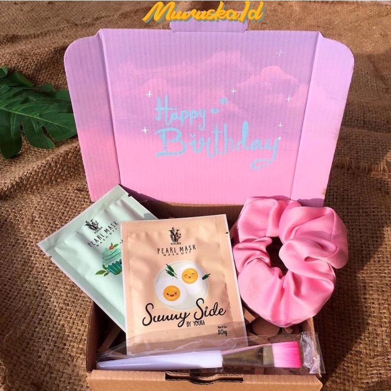 Jual Hampers Pink Sky Edisi Box Estetik Bisa Req Tulisan di Box ...
