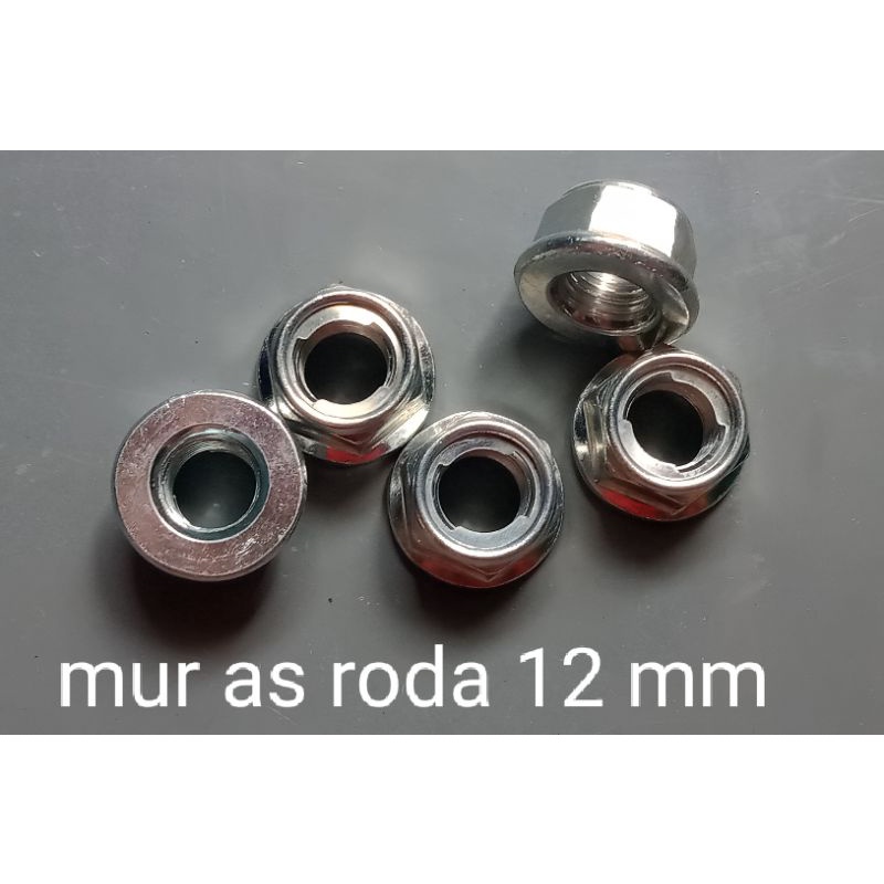 Jual mur as roda 12 mm belakang Supra, Jupiter ( standar motor bebek ...