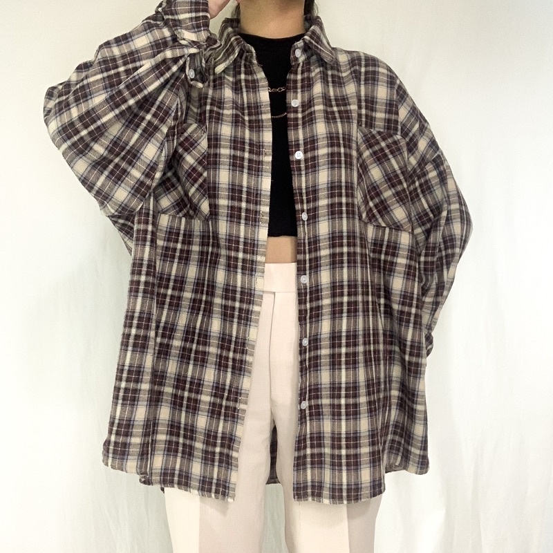 Jual Live Studios Flannel Shirt (Thrift) | Shopee Indonesia