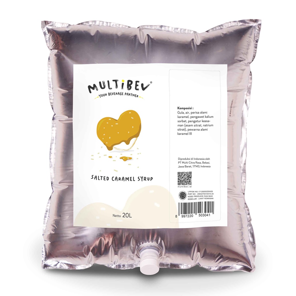 Jual Multibev Sirup Salted Caramel Syrup, Halal Minuman ala kafe BIB ...