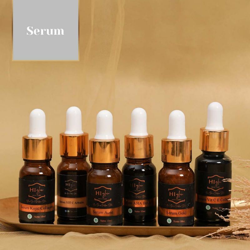 Jual Hi GLOW SKINCARE ORI BPOM - Serum Gold , Acne , Vit CE , Vit CE ...