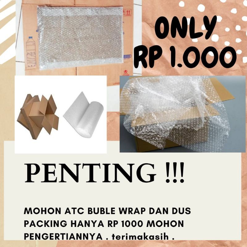 Jual EXTRA BUBLE WRAP /DUS PACKING TAMBAHAN/BUBLE & KARDUS ( WAJIB ...