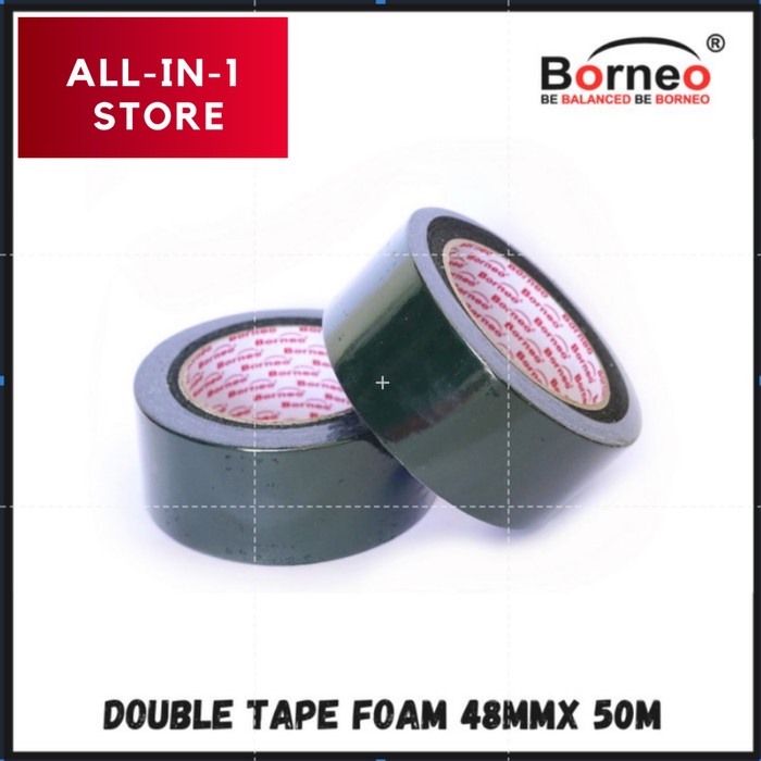Jual Borneo Double Tape Foam Panjang 48mm x 5m, Doble Tape Kuat ...