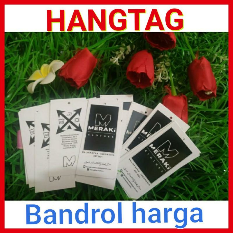Jual Hangtag label baju custom handtag gantungan hand tag merk thank ...
