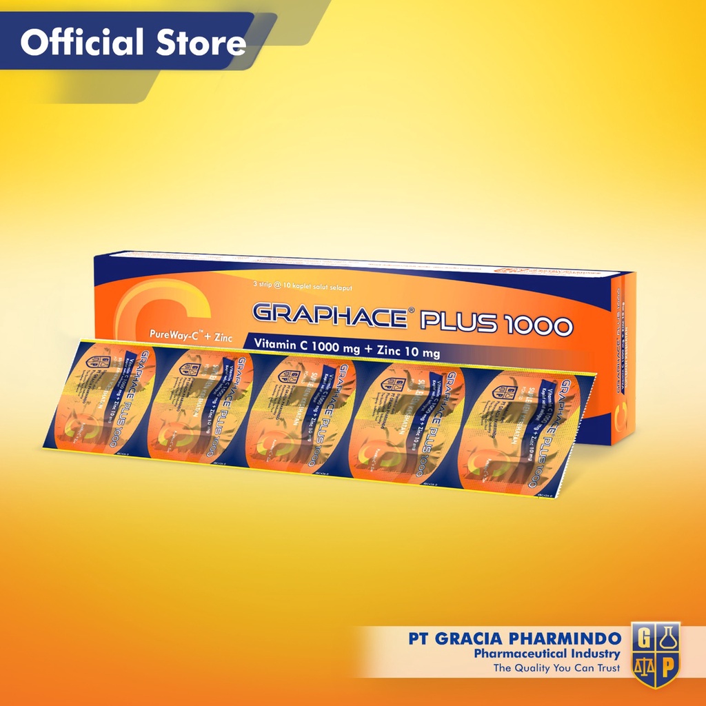 Jual Graphace Plus 1000 Vitamin C 1000 + Zinc | Shopee Indonesia