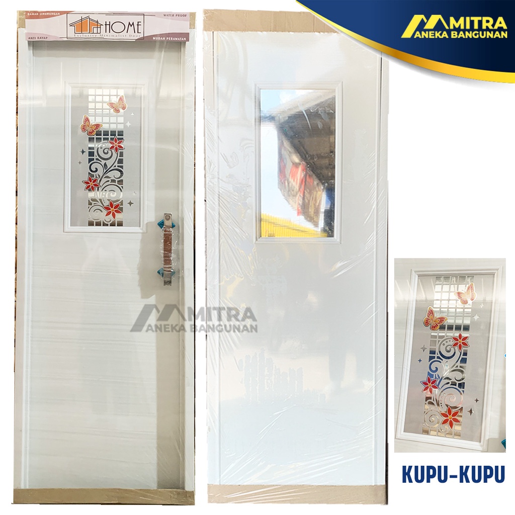 Jual PINTU PVC CERMIN PREMIUM 1 SET DENGAN KUSEN / PINTU KAMAR MANDI ...