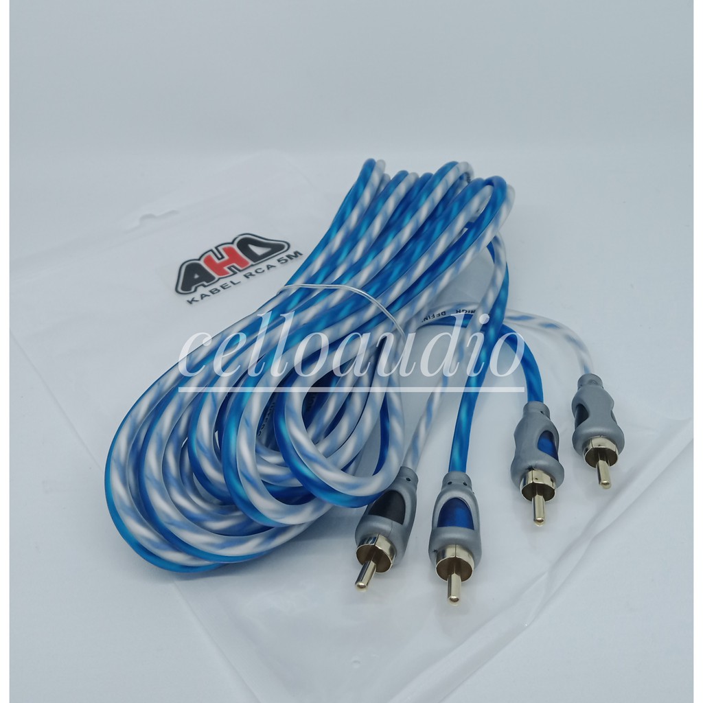 Jual Kabel RCA 5 Meter 2-2 AHD Gold Copper Audio | Shopee Indonesia