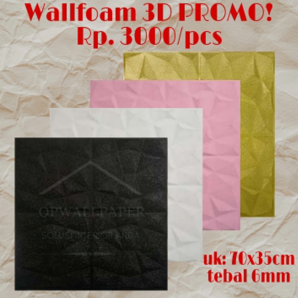 Jual Wallfoam PROMO pot 80% termurah kode Q piramid BARANG RIJECT/ SISA ...