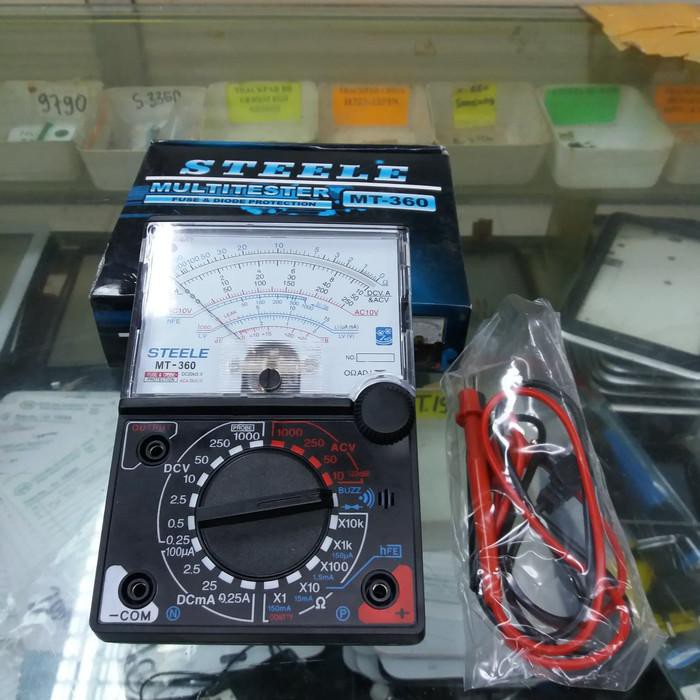 Jual MULTITESTER ANALOG MT360 -MERK STEELE | Shopee Indonesia