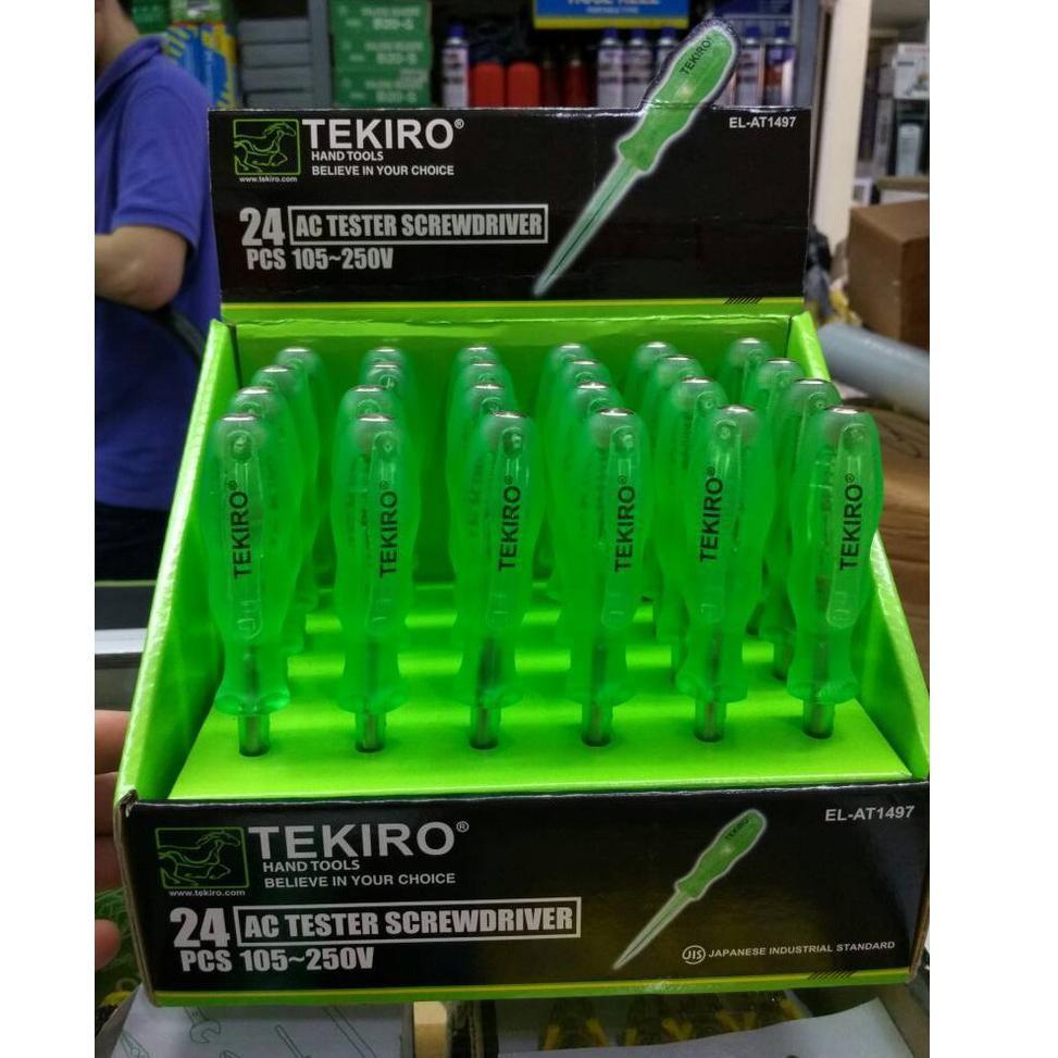 Jual Tekiro TEST PEN AC TEKIRO AC TESTER SCREWDRIVER 105 - 250 V EL ...