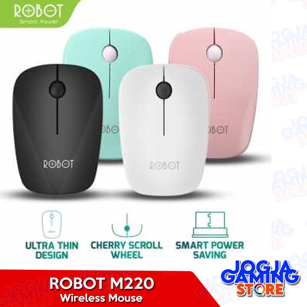 Jual ROBOT M220 2.4G Wireless Optical Mouse - Garansi Resmi | Shopee ...