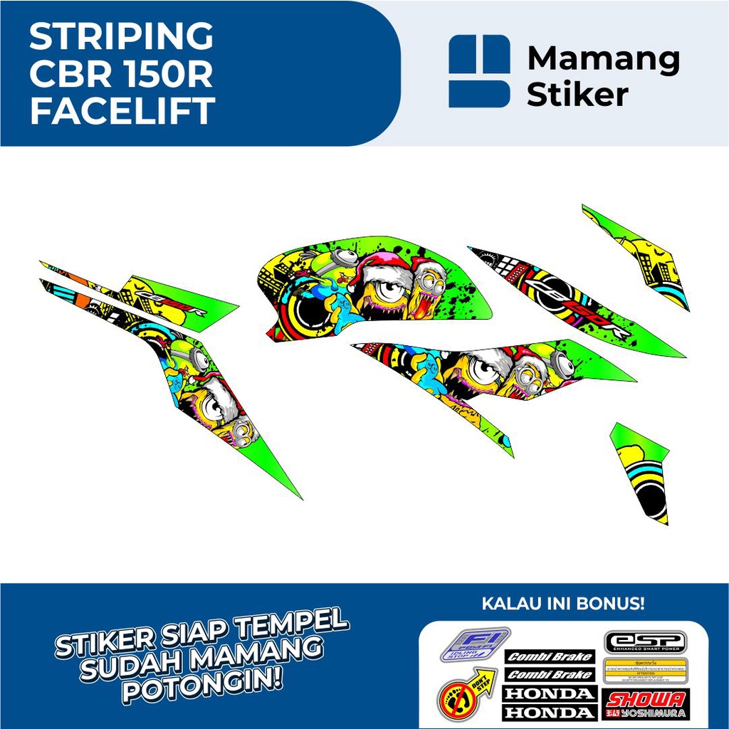 Jual STRIPING CB 150 R FACELIFT 2016 2017 2018 2019 2020 VARIASI 17 ...