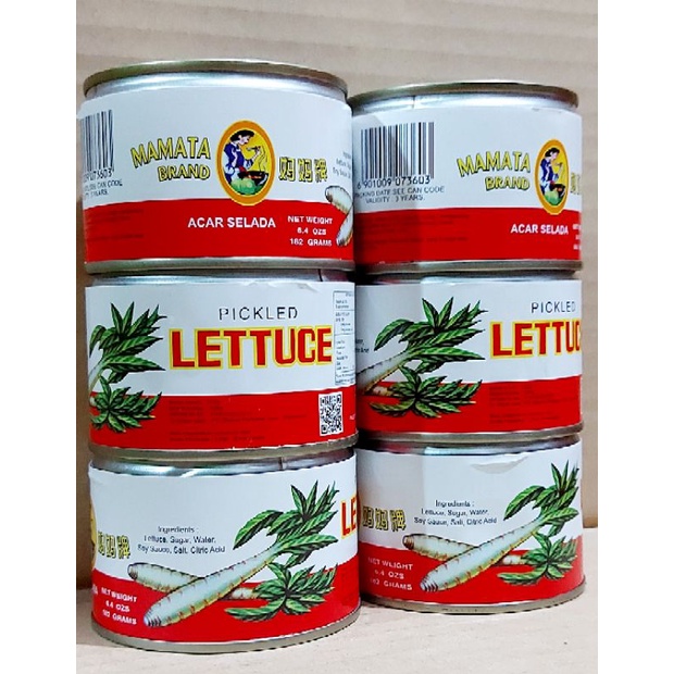 Jual MAMATA CAISIM | ACAR SELADA 198gr KALENG | PICKLED LETTUCE ...