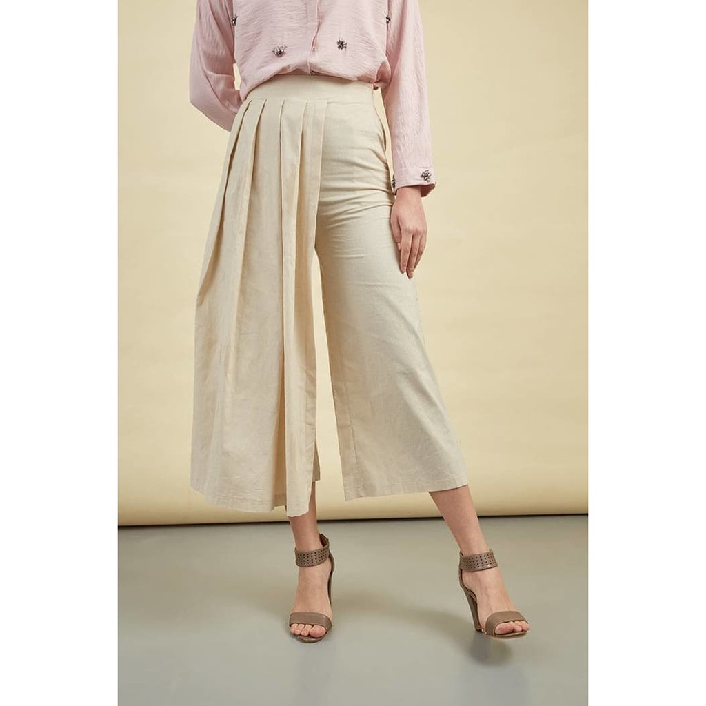 Jual Hijabenka Bawahan Muslim Celana Wanita Minerva Jules Pants Cream ...