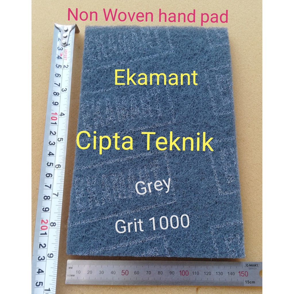 Jual Scotch Brite Ekamant Grit 1000 Grey Amplas non woven hand pad ...