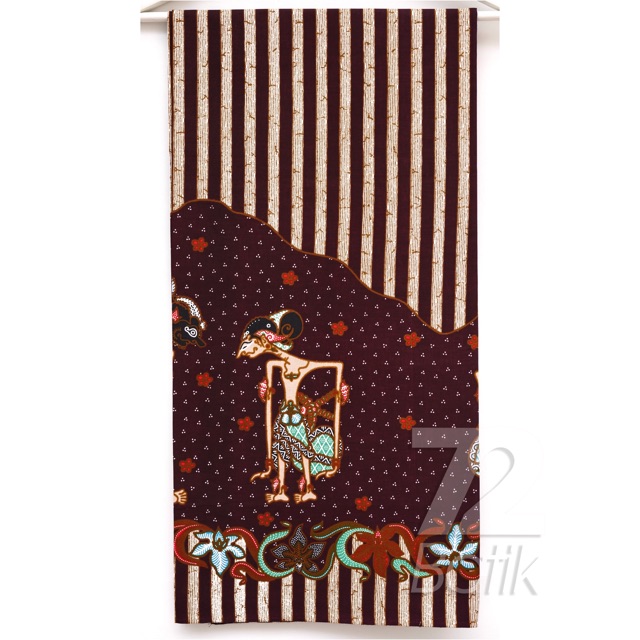 Jual KAIN BATIK PREMIUM Bahan Katun Motif Wayang Dark Choco ⁠Burgundy ...