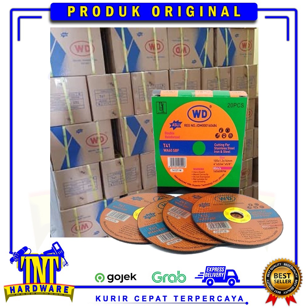 Jual WD BATU POTONG GERINDA GURINDA LISTRIK 4" 4 X 1.2 satu dus (isi ...