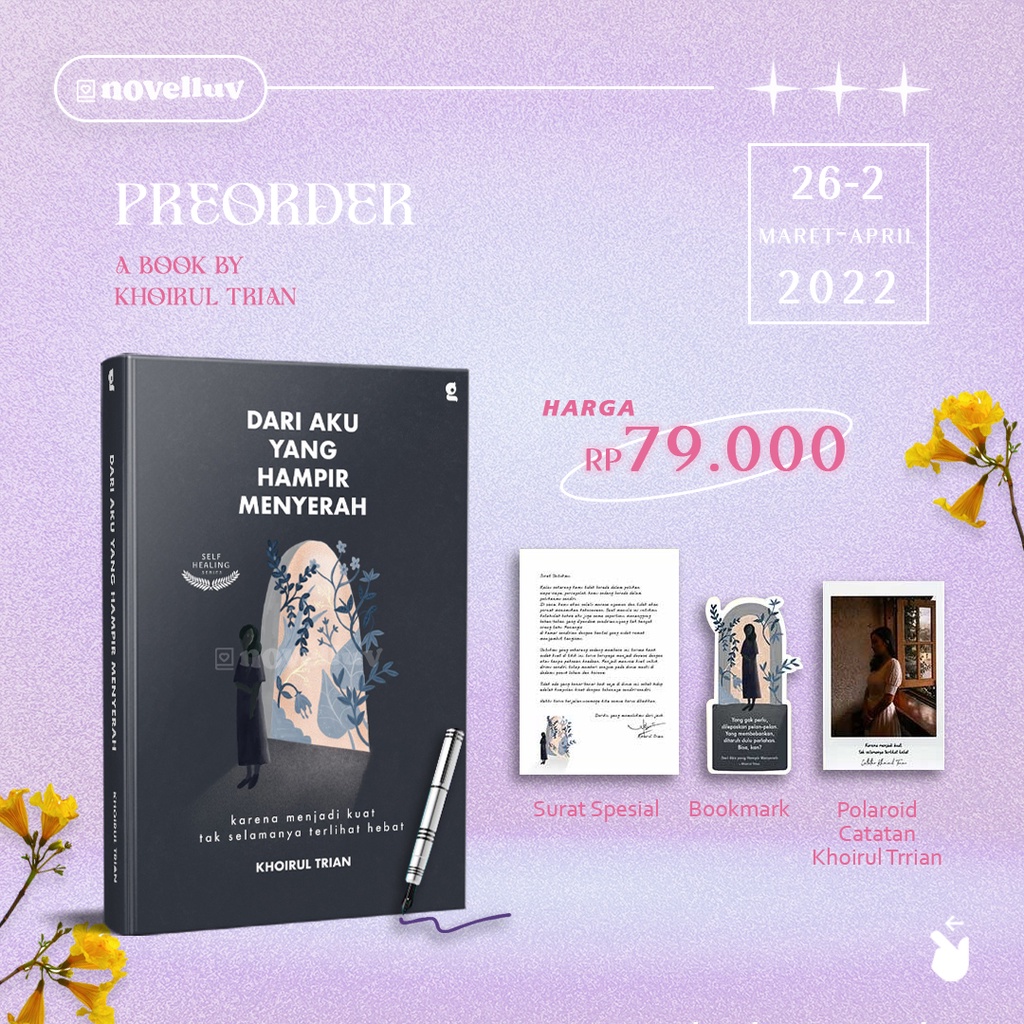 Jual Buku Dari Aku Yang Hampir Menyerah by Khoirul Trian Buku Self Healing | Shopee Indonesia