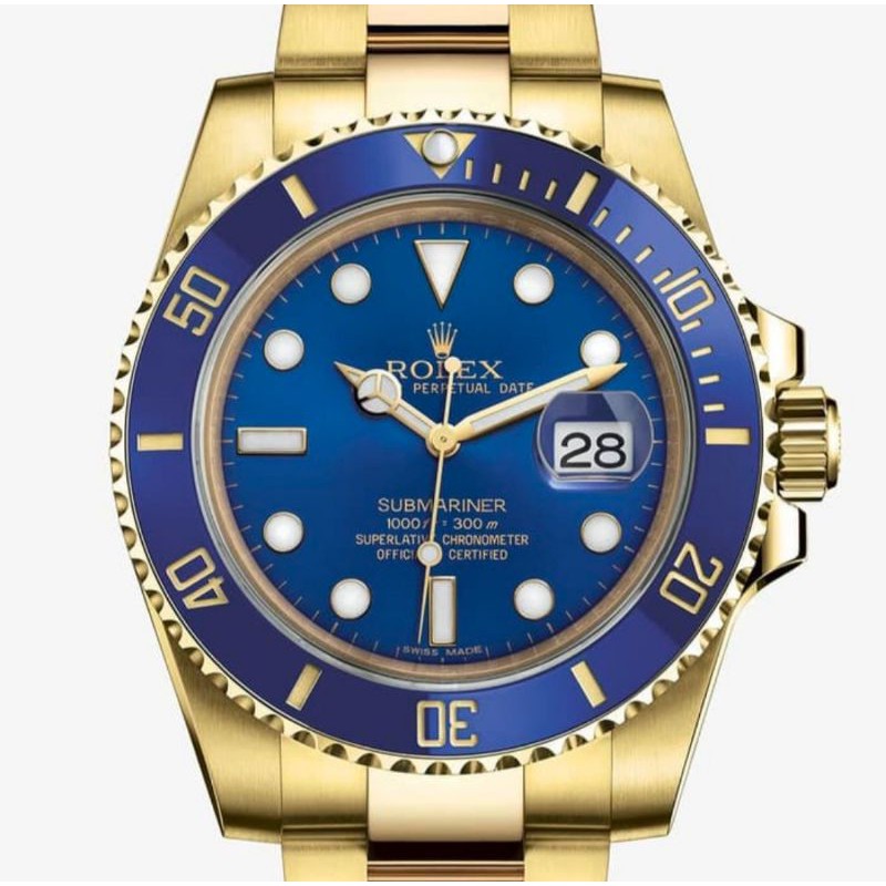 Jual Jam Tangan Pria Rolex Submariner 40MM Swiss Clone 1:1 AR 904L Blue ...