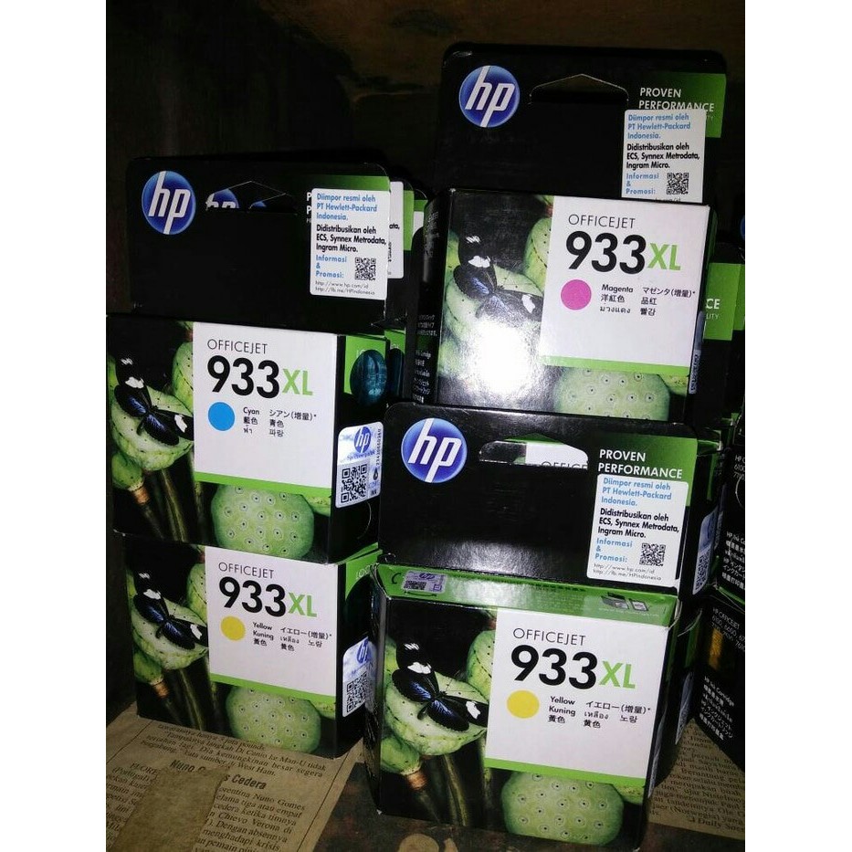 Jual Tinta cartridge hp 933xl original color and black | Shopee Indonesia