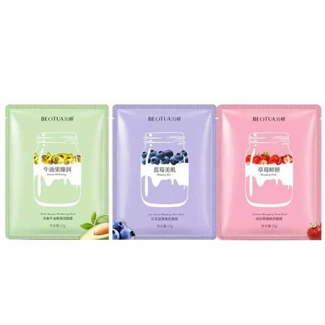 Jual Beo Tua Yogurt Fruit Sheet Mask Masker | Shopee Indonesia