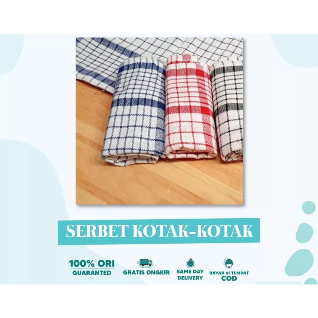 Jual Serbet Kain Lap Serbaguna Motif Kotak Ukuran 50 cm x 50 cm ... Jual Serbet Kain Lap Serbaguna Motif Kotak Ukuran 50 cm x 50 cm ...