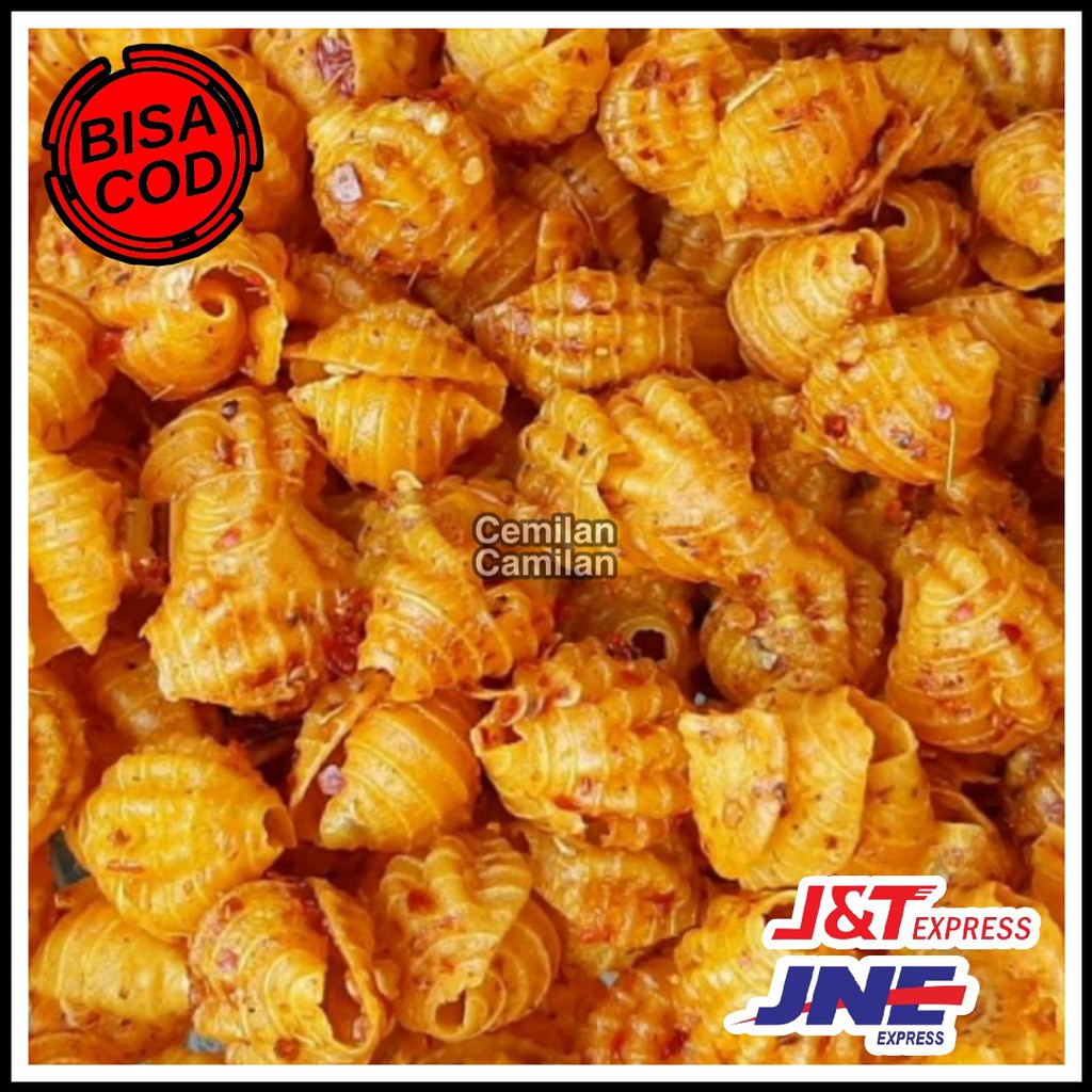 Jual COD Snack kiloan MAKARONI KEONG KERANG EXTRA PEDAS 250 gram ...