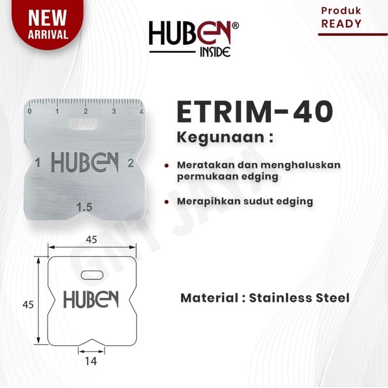 Jual HUBEN TRIMMER ETRIM-40 alat merapikan edging pinggiran etrim40 ...