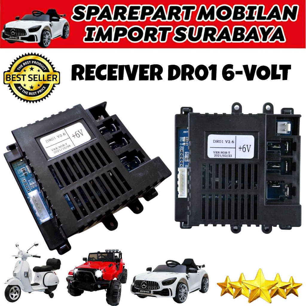 Jual RECEIVER DR01 6 VOLT 7 PIN MODUL MESIN MOBIL MOBILAN AKI ANAK 6VOLT PLIKO PMB UNIKID YUKITA ...