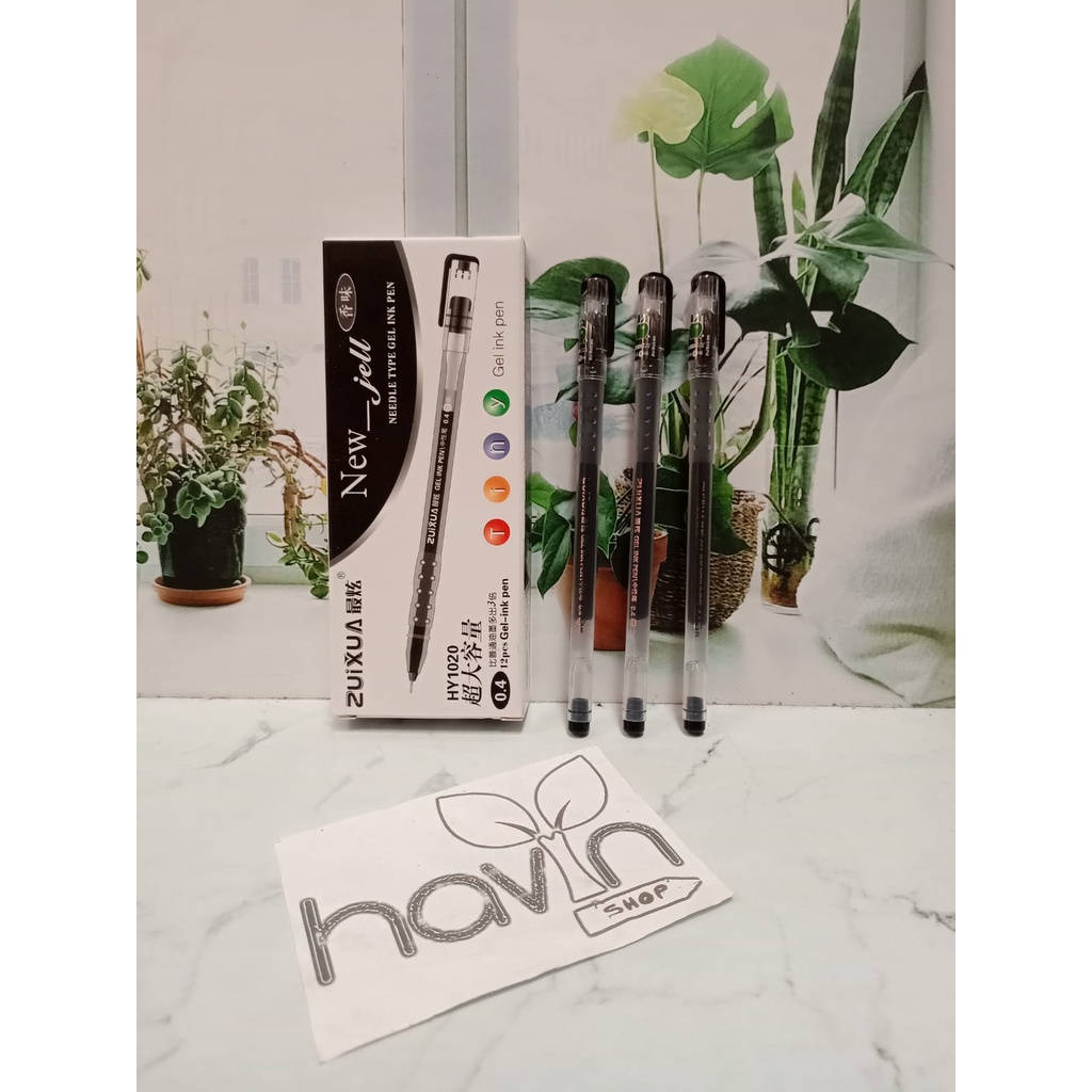 Jual (12PC) PEN GEL ZUI XUA 0.4 MM/PENA GEL ZUIXUA | Shopee Indonesia