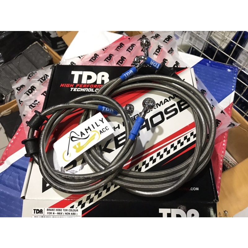 Jual SELANG REM TDR RACING NMAX ( NON ABS ) DEPAN dan BELAKANG SET TDR RACING - YAMAHA NMAX NON ...