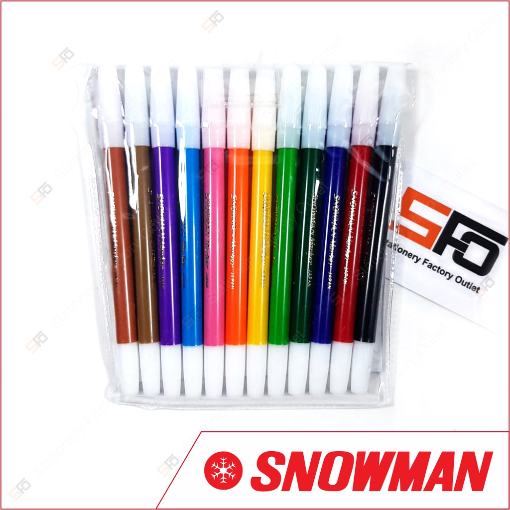 Jual Spidol Snowman Kecil isi 12 - SFO Semarang Official | Shopee Indonesia