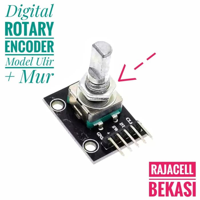Jual Rotary Encoder Digital Potensio Module + Ulir Mur Baut + PCB ...