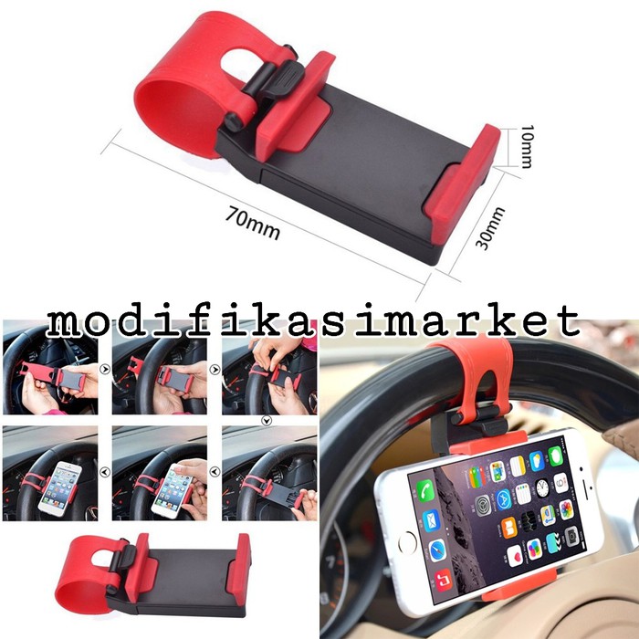 Jual Holder Hp / Pegangan Handphone di Stir Mobil / Setir Handle Hp ...