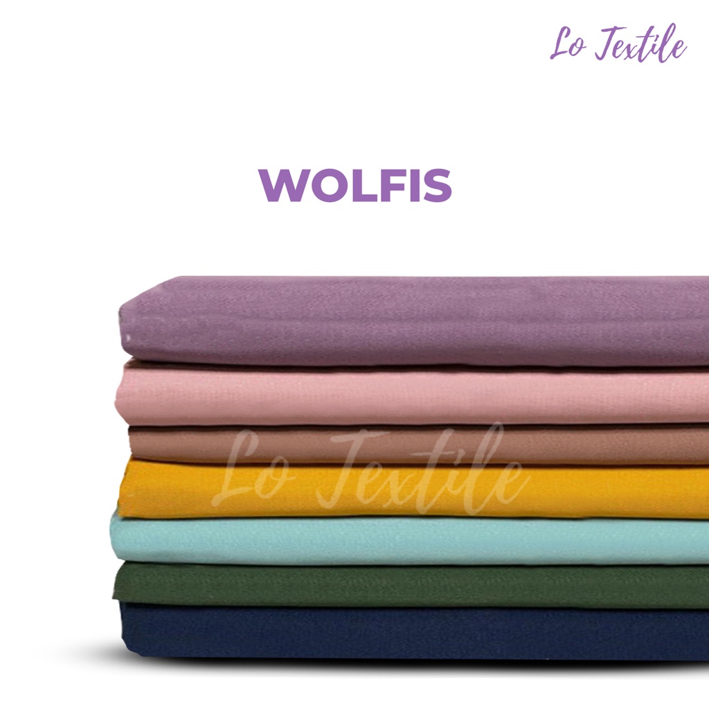 Jual Kain Wolfis Premium 0.5 Meter - Bahan Kain Wolpeach Wolpis Wolfish Wolvis Meteran | Shopee ...