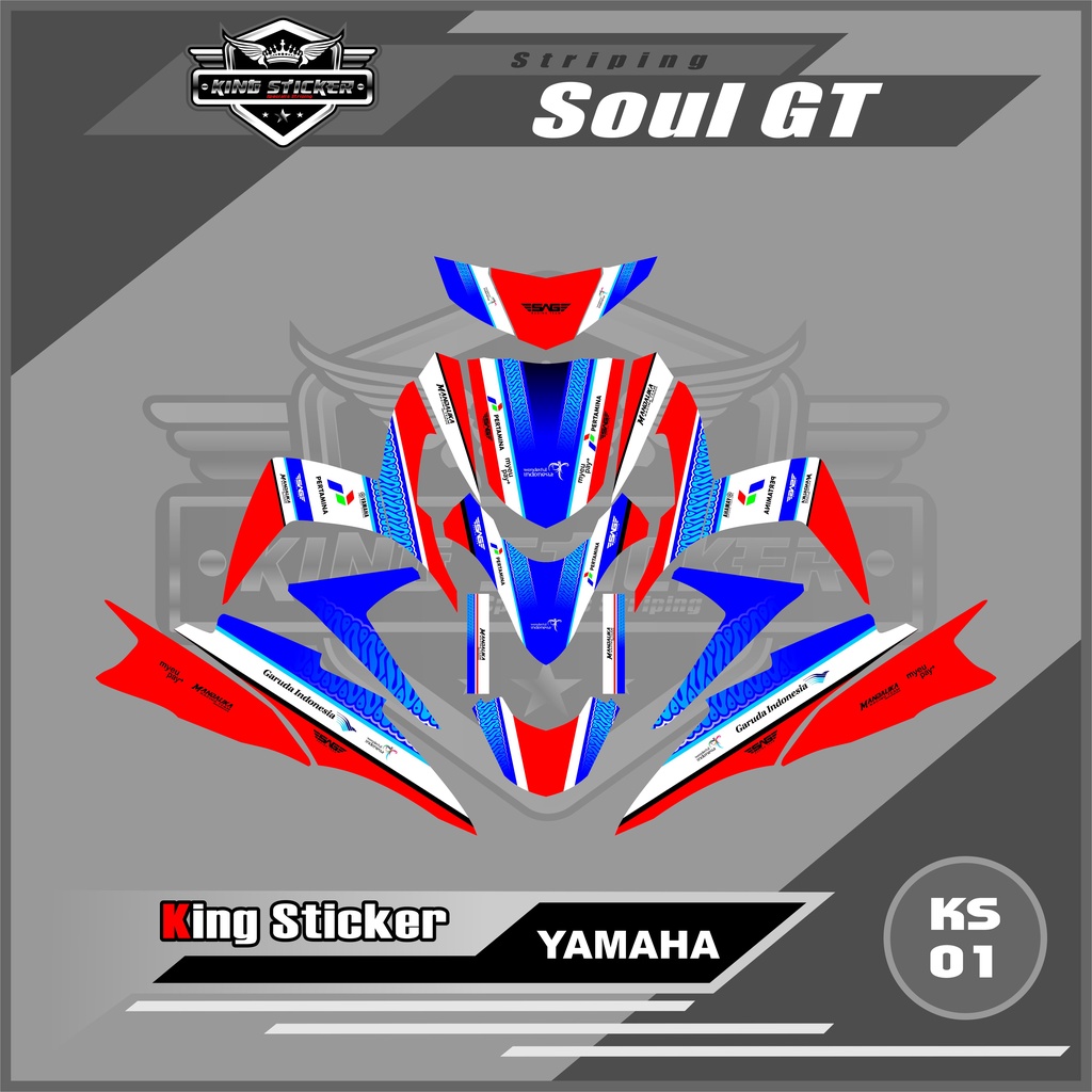 Jual Decal Full Body Yamaha Soul Gt - Sticker Decal Soul Gt Motif ...