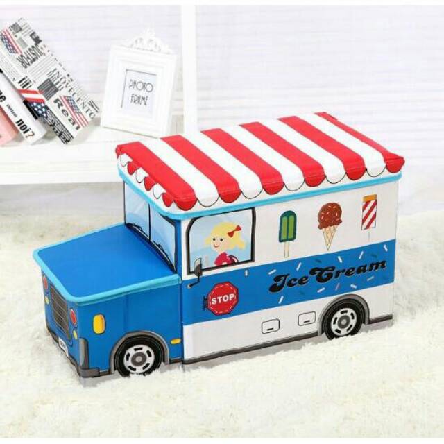 Jual Box Tempat Penyimpanan Mainan Anak Lucu bentuk mobil bisa ...