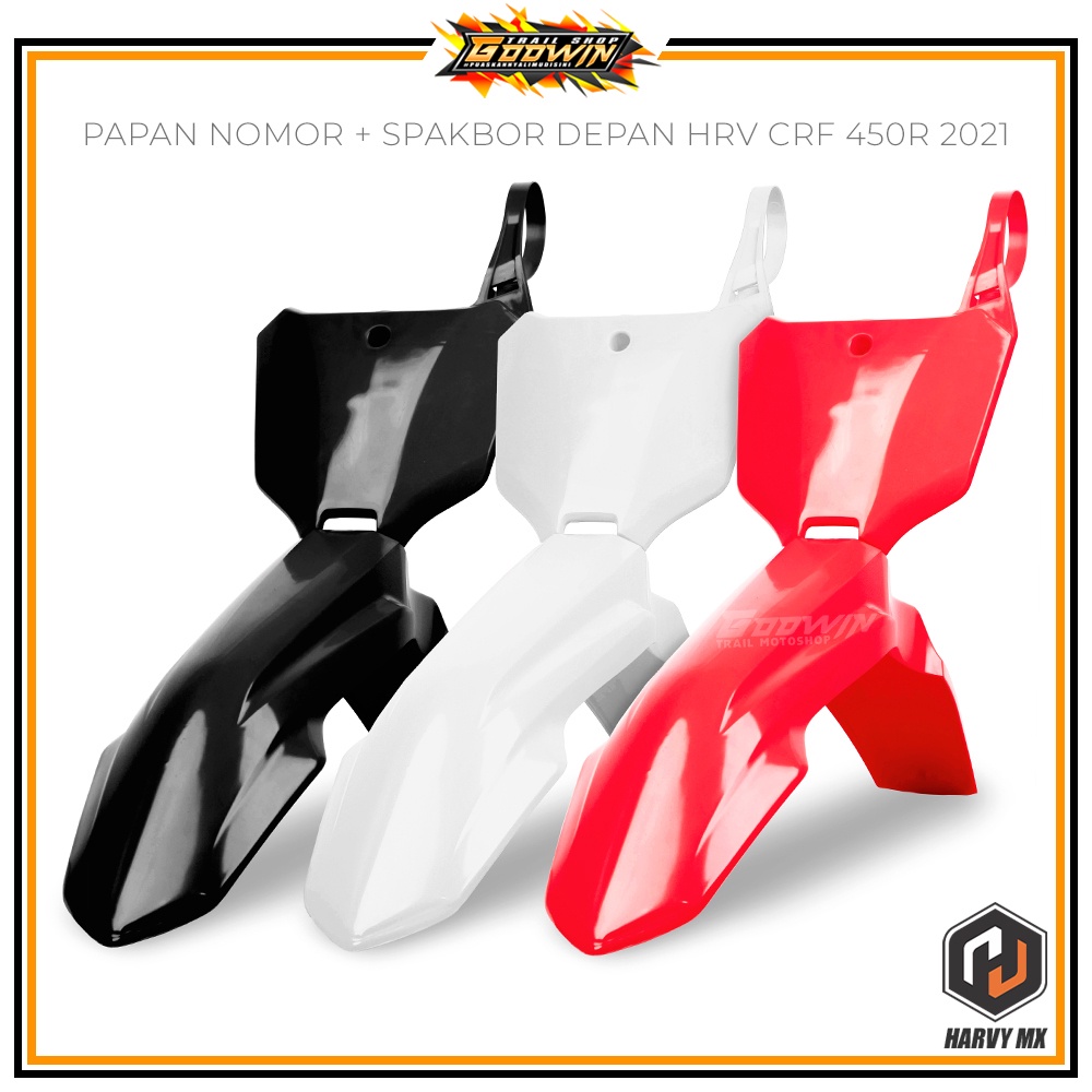 Jual Spakbor Slebor Depan HARVYMX CRF 150L 250 450R 2021 Papan Plat Nomor 450 R PNP CRF 150 L ...
